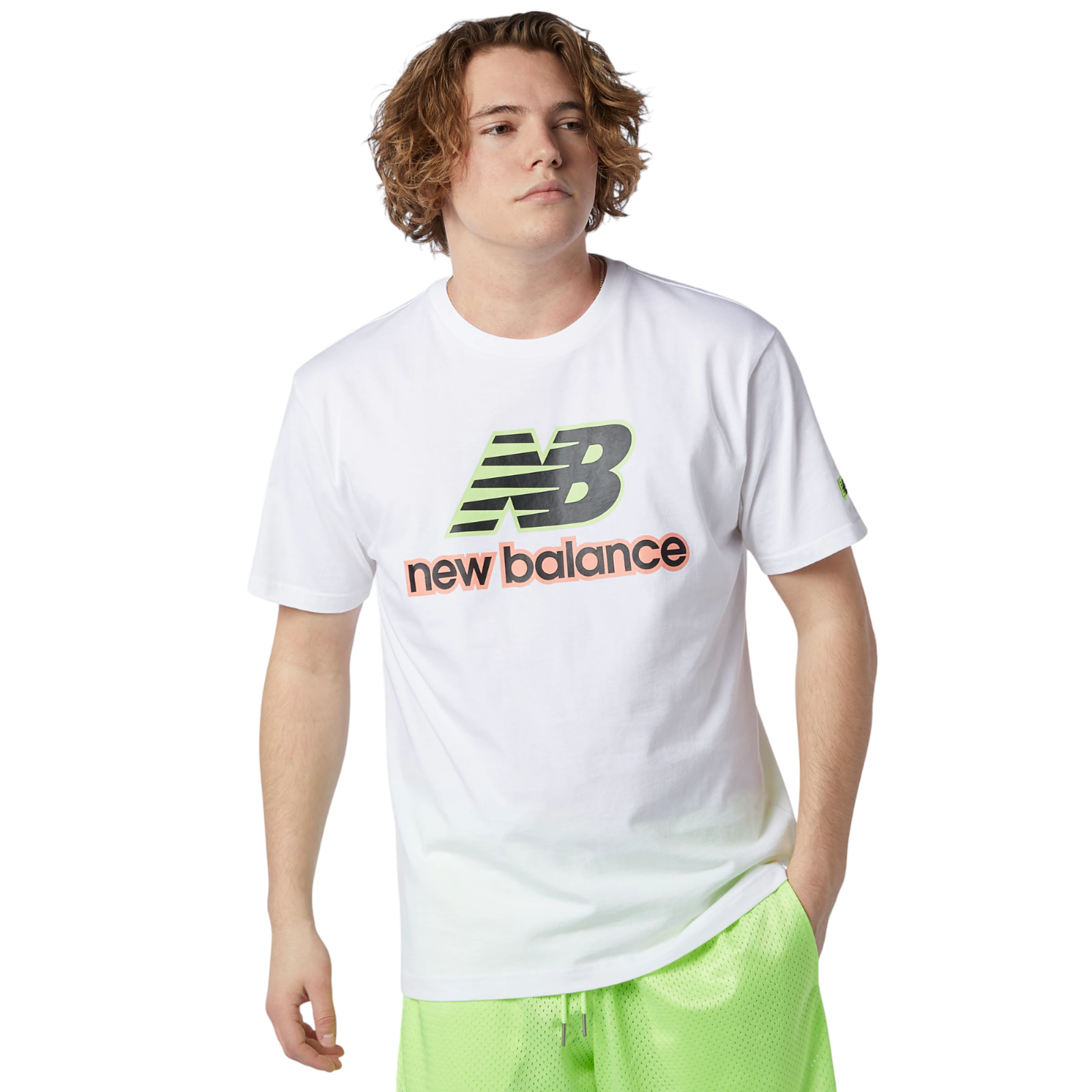 New Balance Athletics Psych Varsity Tee T Shirt - White - MT11540-WT