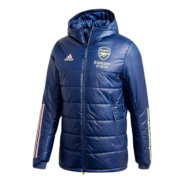 adidas Arsenal Winter Jacket - Tech Indigo / Yellow Tint - FQ6181
