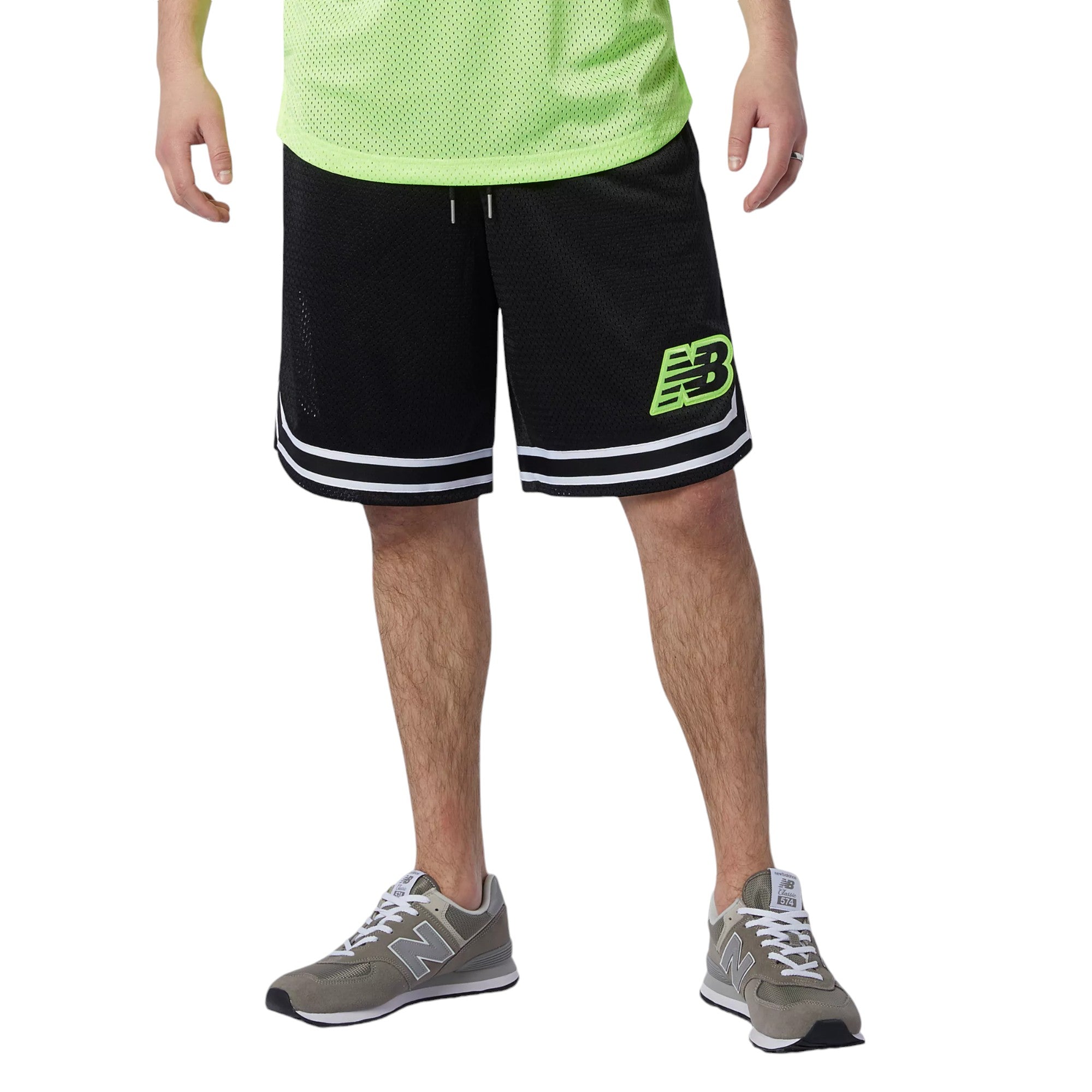 New Balance NB Athletics Psy Varsity Mesh Shorts - Black - MS11507-BK