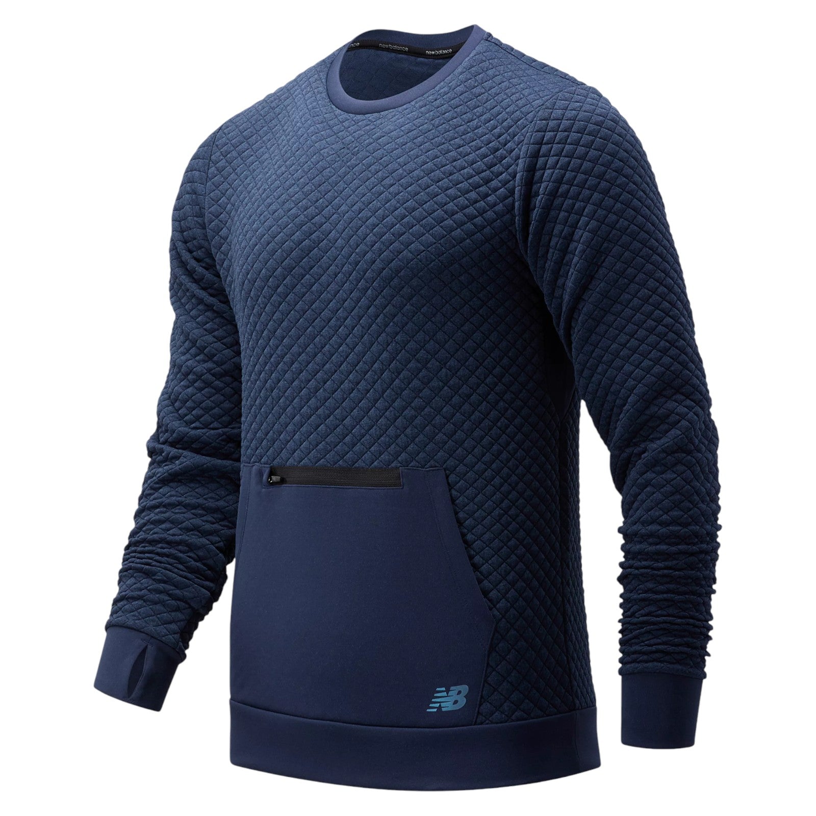 New Balance NB Heat Loft Crew Neck Sweatshirt - Navy - MT03156-NGO