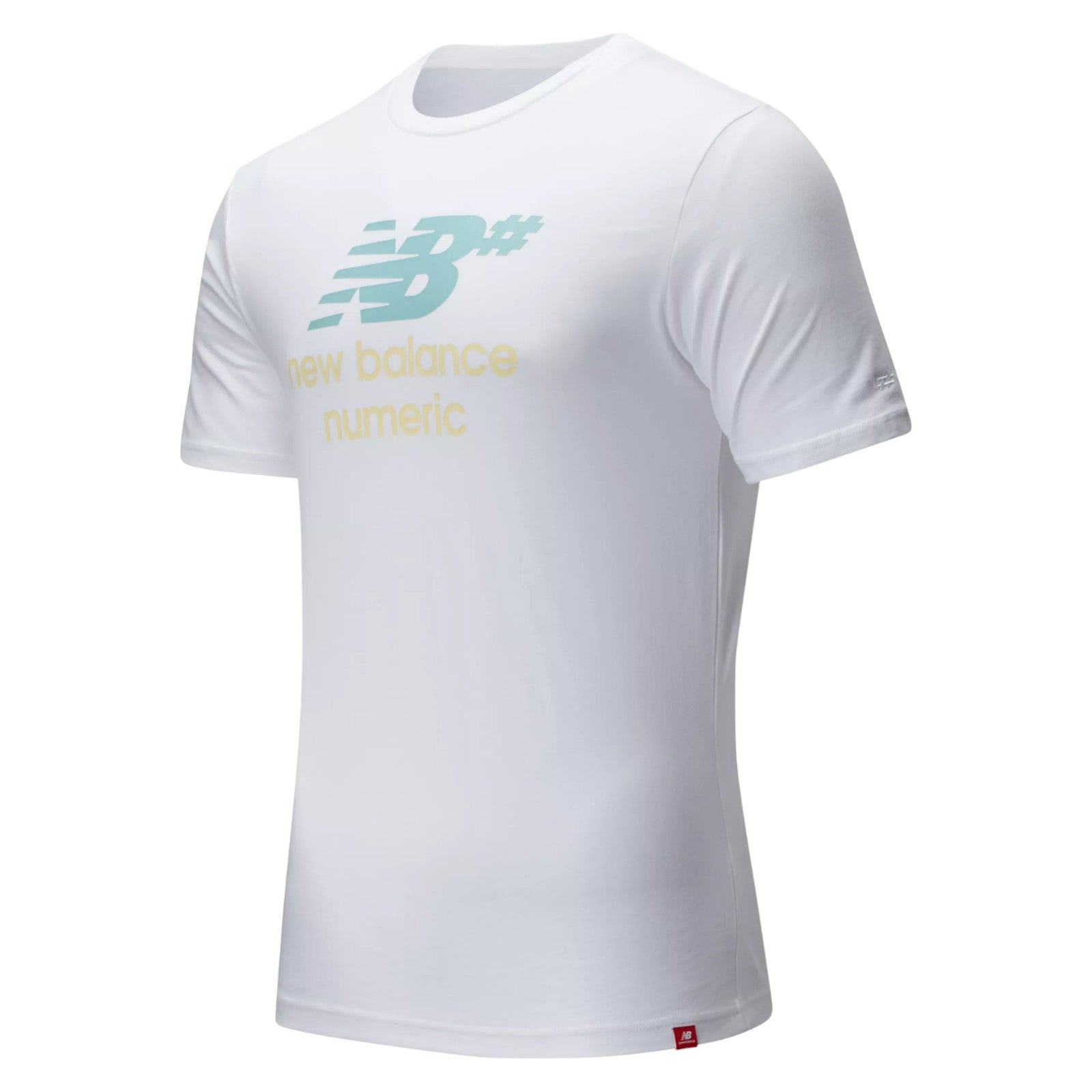 New Balance NB Numeric Logo Stacked Tee - White - MT93650-WT