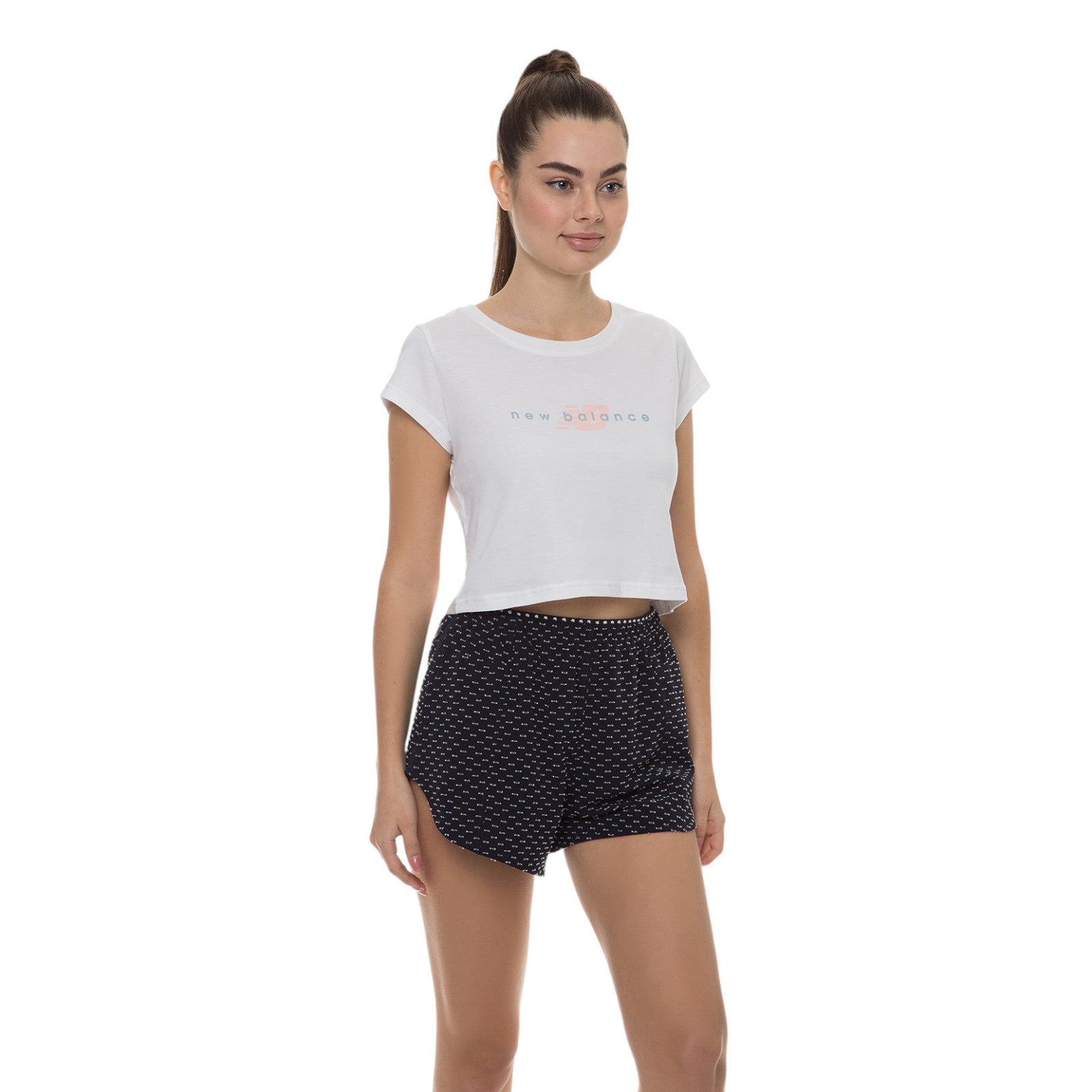 New Balance Womens NB Athletics Prep Graphic T-Shirt - White - WT01511-WT